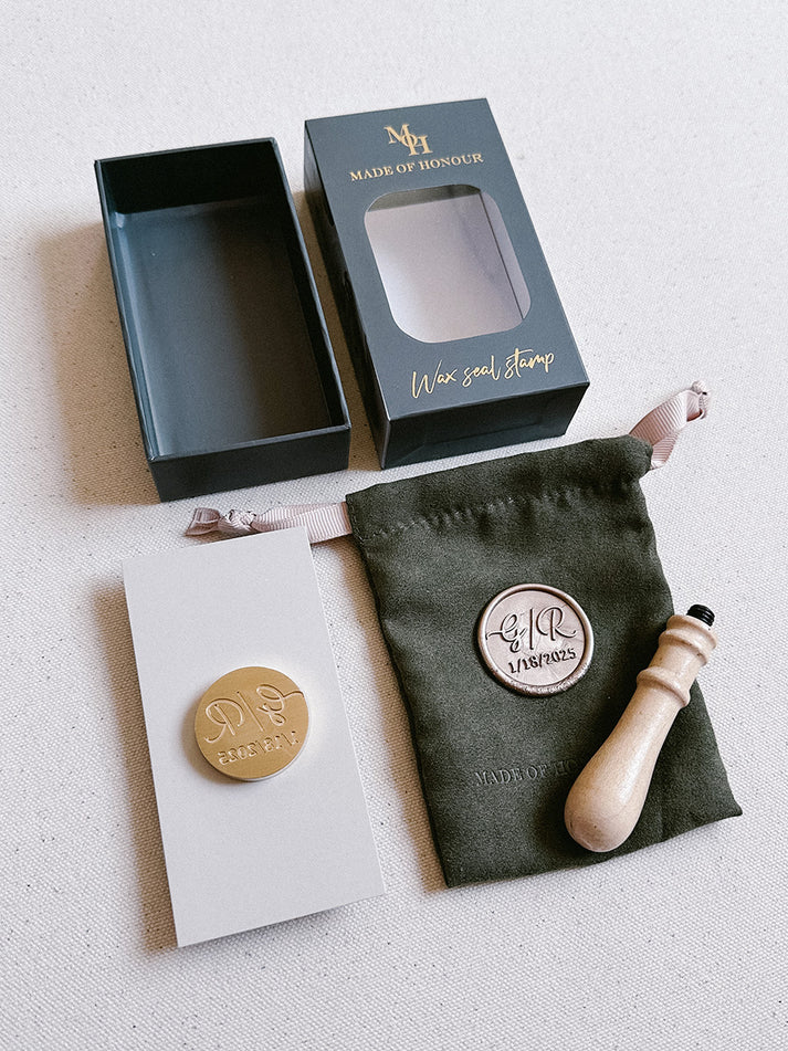Custom wax stamp and seals