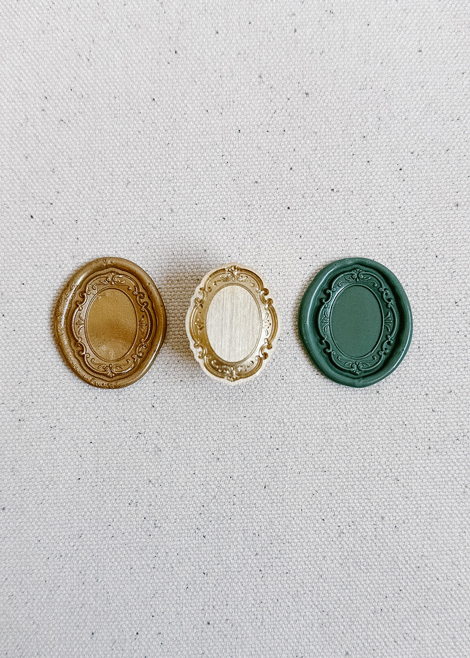Oval (3D) Frame wax stamp